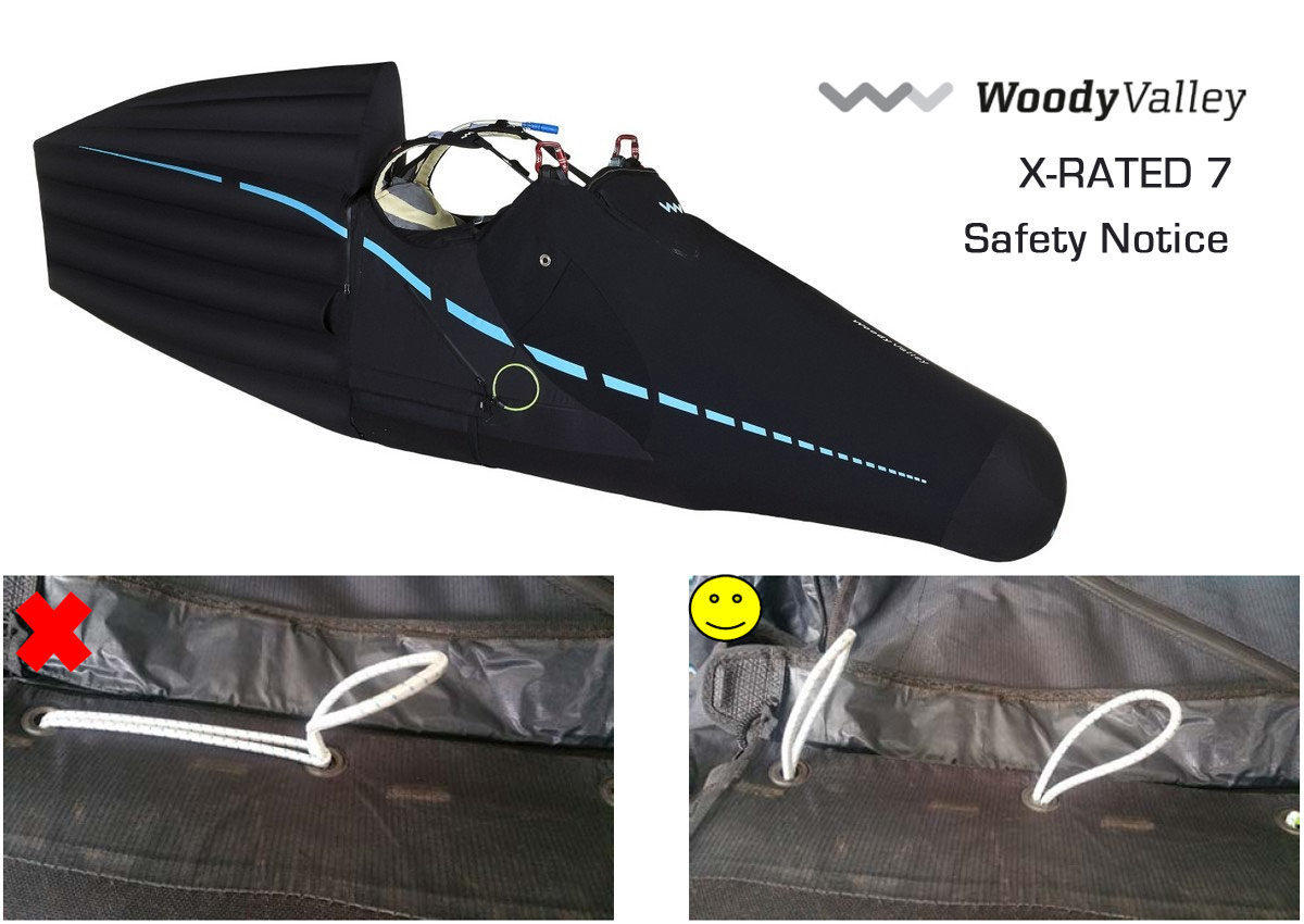 Safety Note: Woody Valley XR7 reserve elastics - spedmo